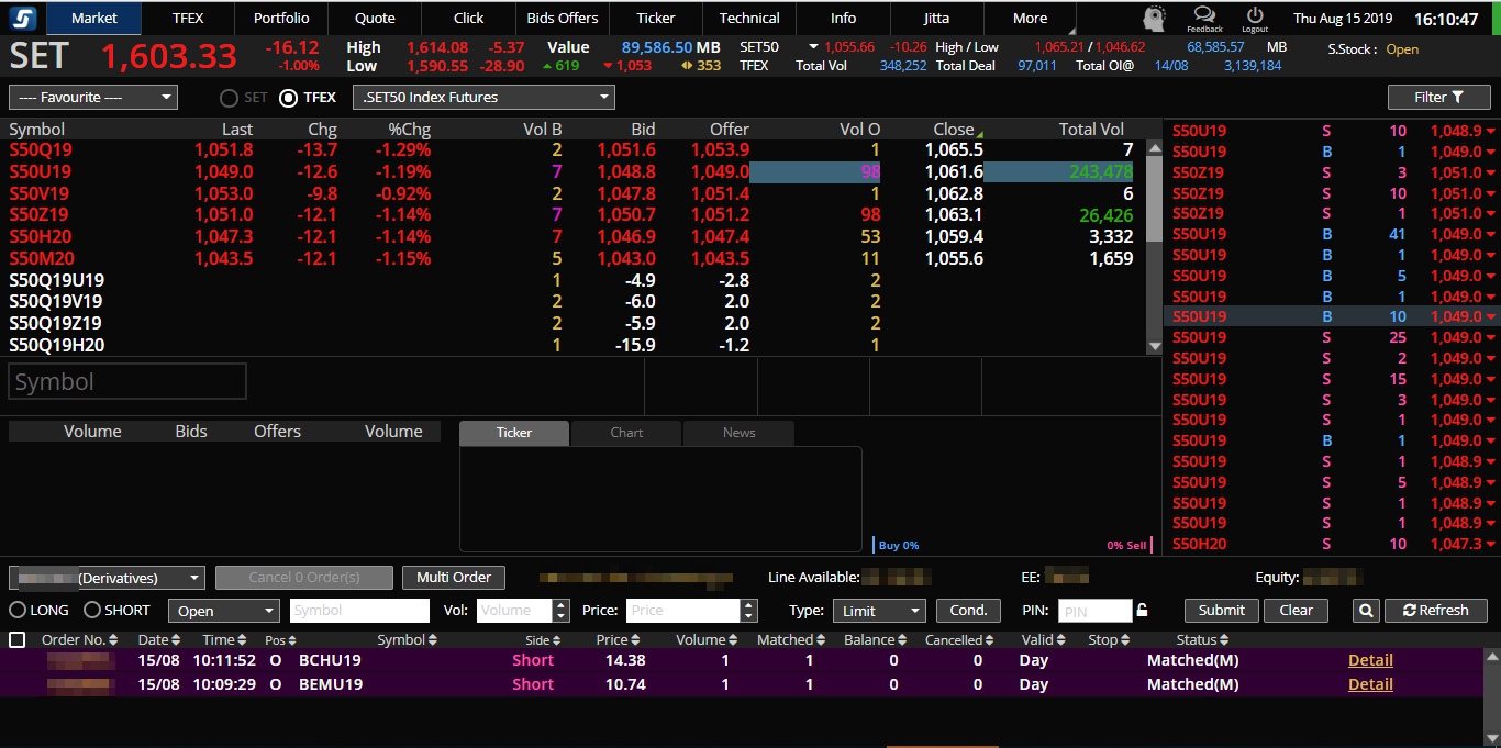 ทำความรู้จัก Streaming Click2Win อธิบายหน้าจอ Menu Market | บริษัท ...